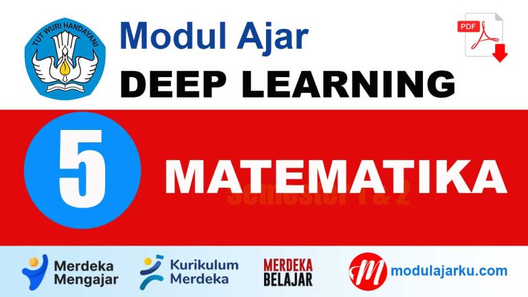 Modul Ajar Deep Learning Matematika Kelas 5 SD/MI | Modul Ajarku